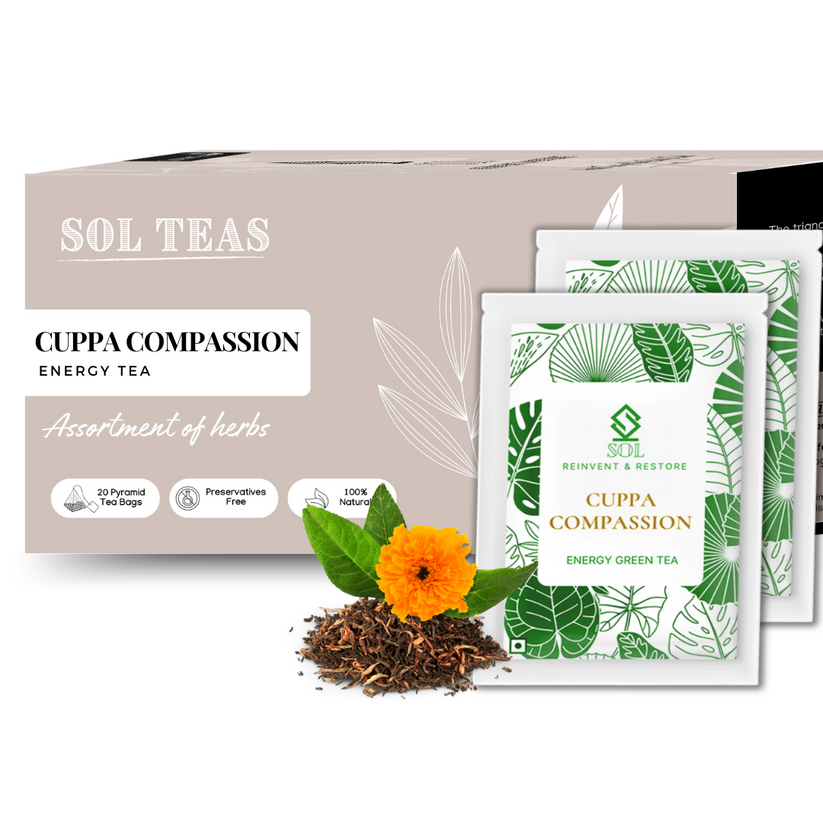 Cuppa Compassion Energy Tea, Tasty and Healthy Green Teas - Solshop