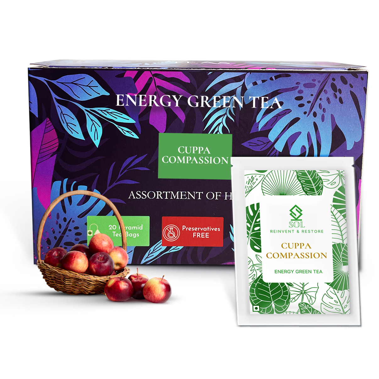 Cuppa Compassion Energy Tea, Tasty and Healthy Green Teas - Solshop